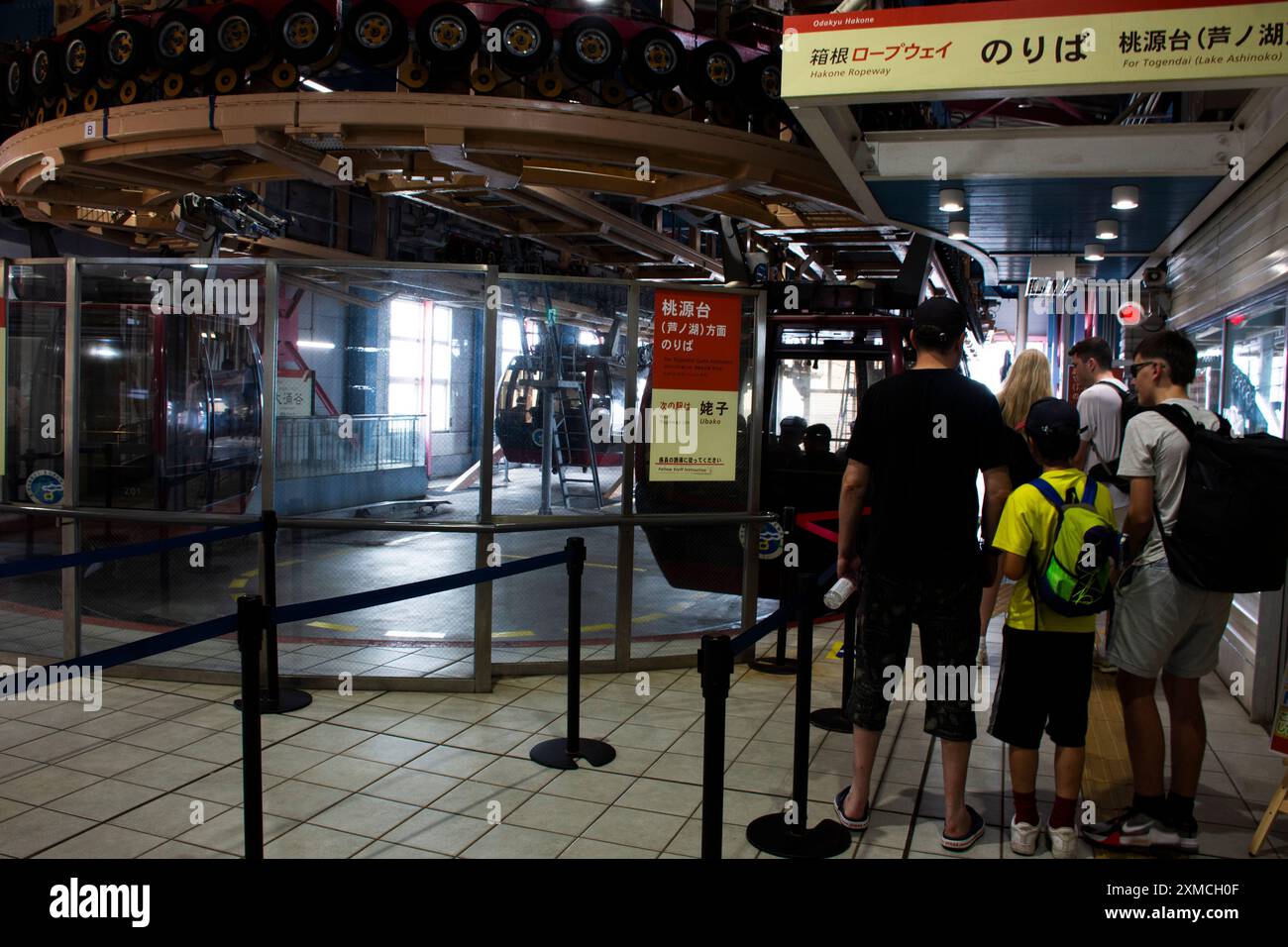 Japanese people foreign travelers at station use Hakone Ropeway and ...