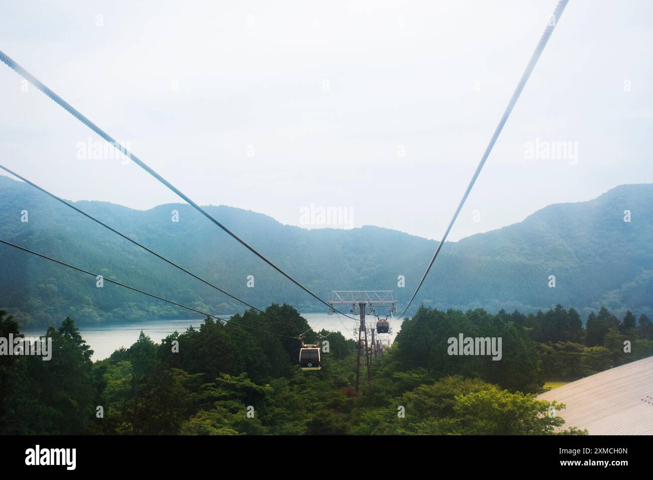 View landscape mountain and Hakone Ropeway and Tozan Cable car for ...