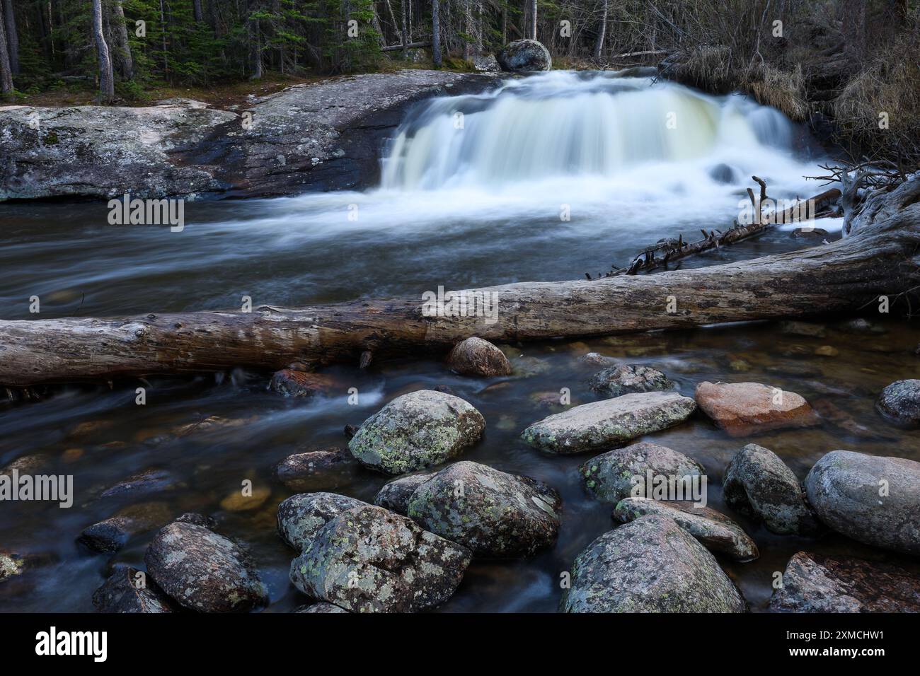 Copeland Falls Rocky Mountain National Park Stock Photo - Alamy