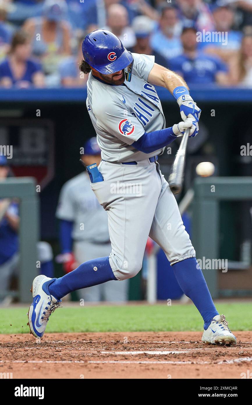 Kansas City, MO, USA. 26th July, 2024. Chicago Cubs shortstop Dansby ...