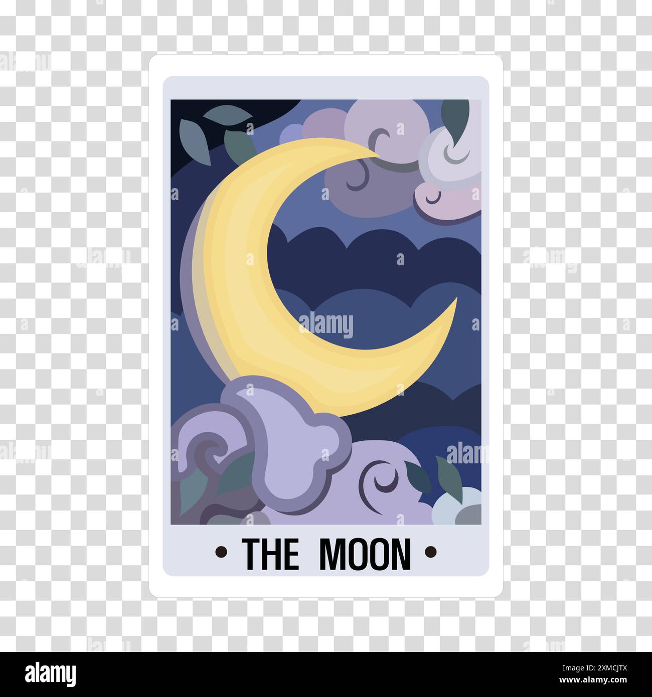 Witch's Tarot Card with Moon Stock Vector Image & Art - Alamy