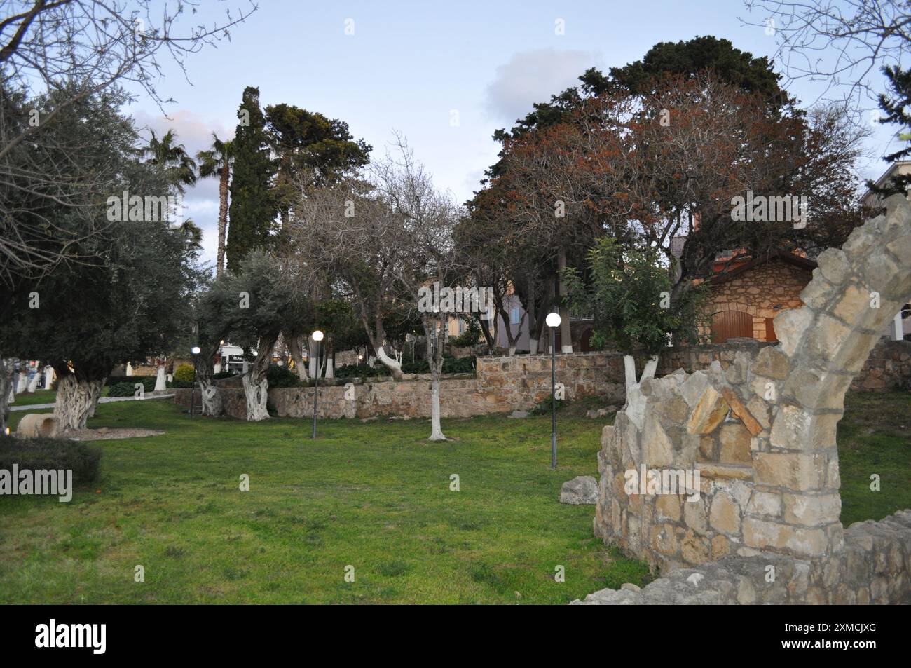 The beautiful plaza Old paphos in Cyprus Stock Photo - Alamy