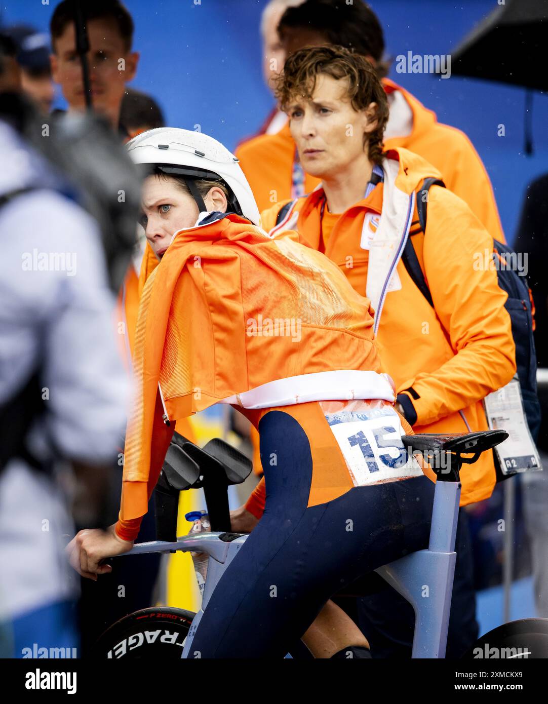 PARIS - Ellen van Dijk after the women's cycling time trial at the ...