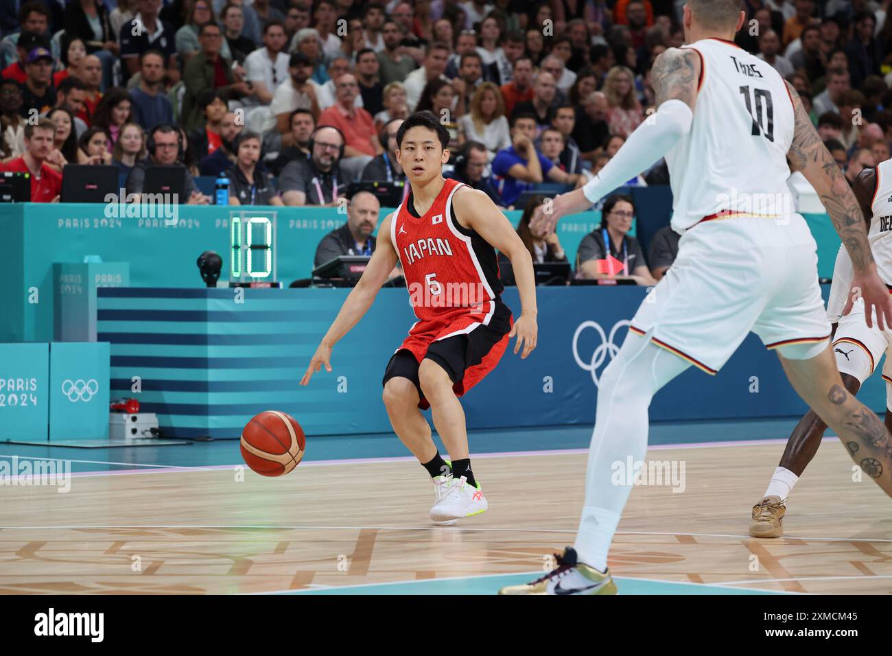 Yuki Kawamura of Japan, Basketball, Men's Group Phase - Group B between ...
