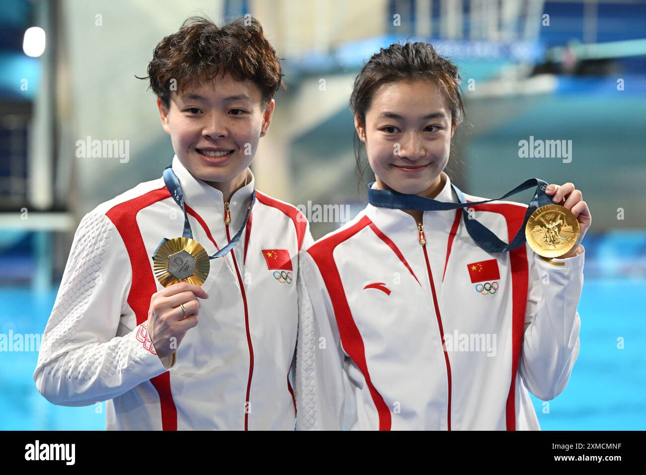 Paris, France. 27th July, 2024. Olympics, Paris 2024, water diving ...