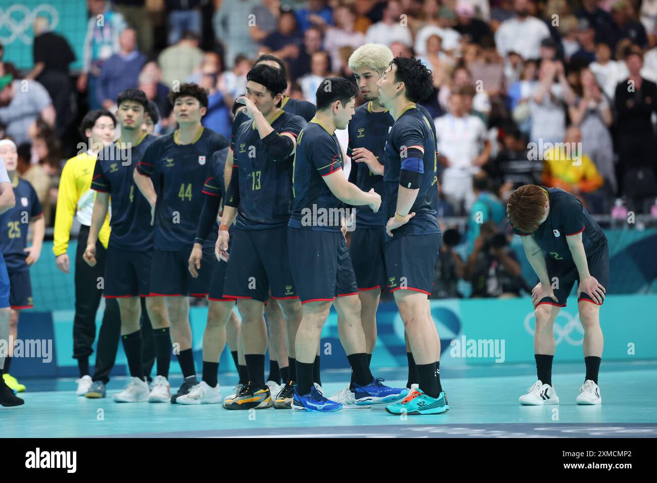 Paris, France. 27th July, 2024. Japan team group (JPN) Handball : Men's ...