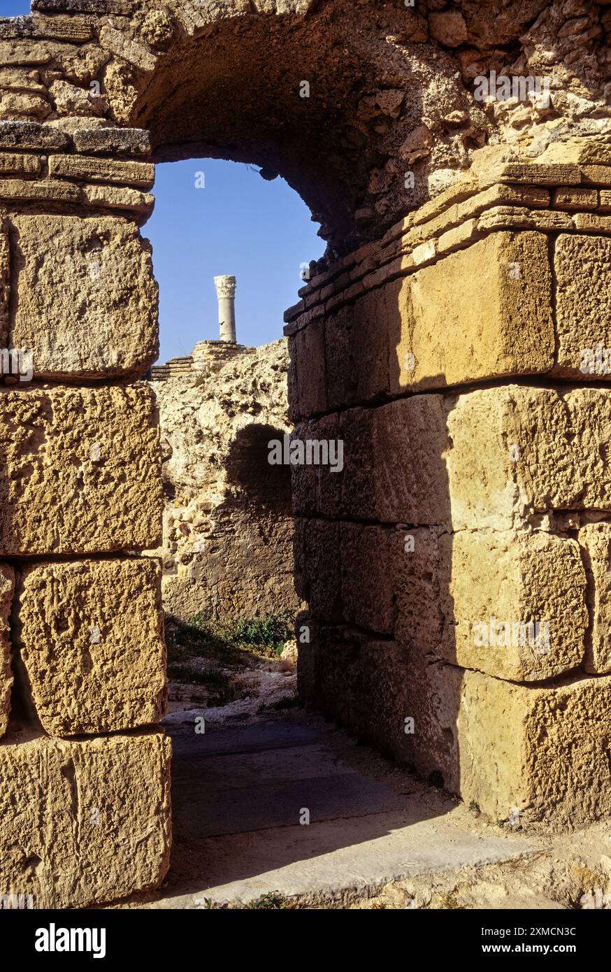 Carthage, Tunisia. Roman Ruins, Antonin Baths, 2nd. Century A.D Stock ...