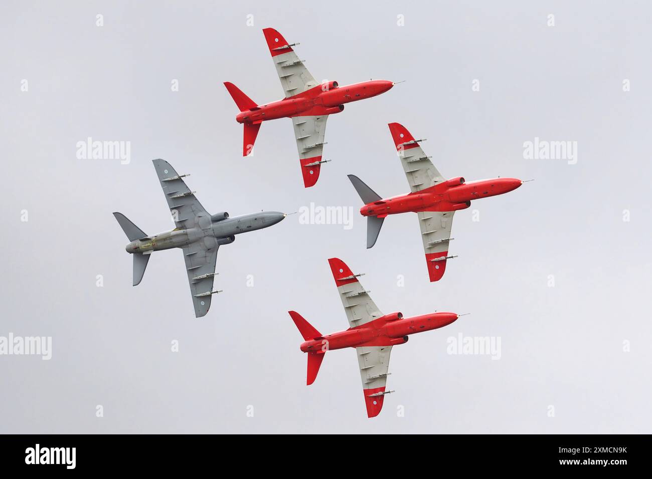 The Midnight Hawks of the Finnish Air Force Aerobatic Team display at ...