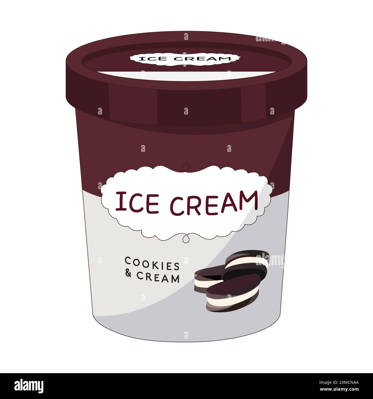 Ice cream in bucket Stock Vector Images - Alamy
