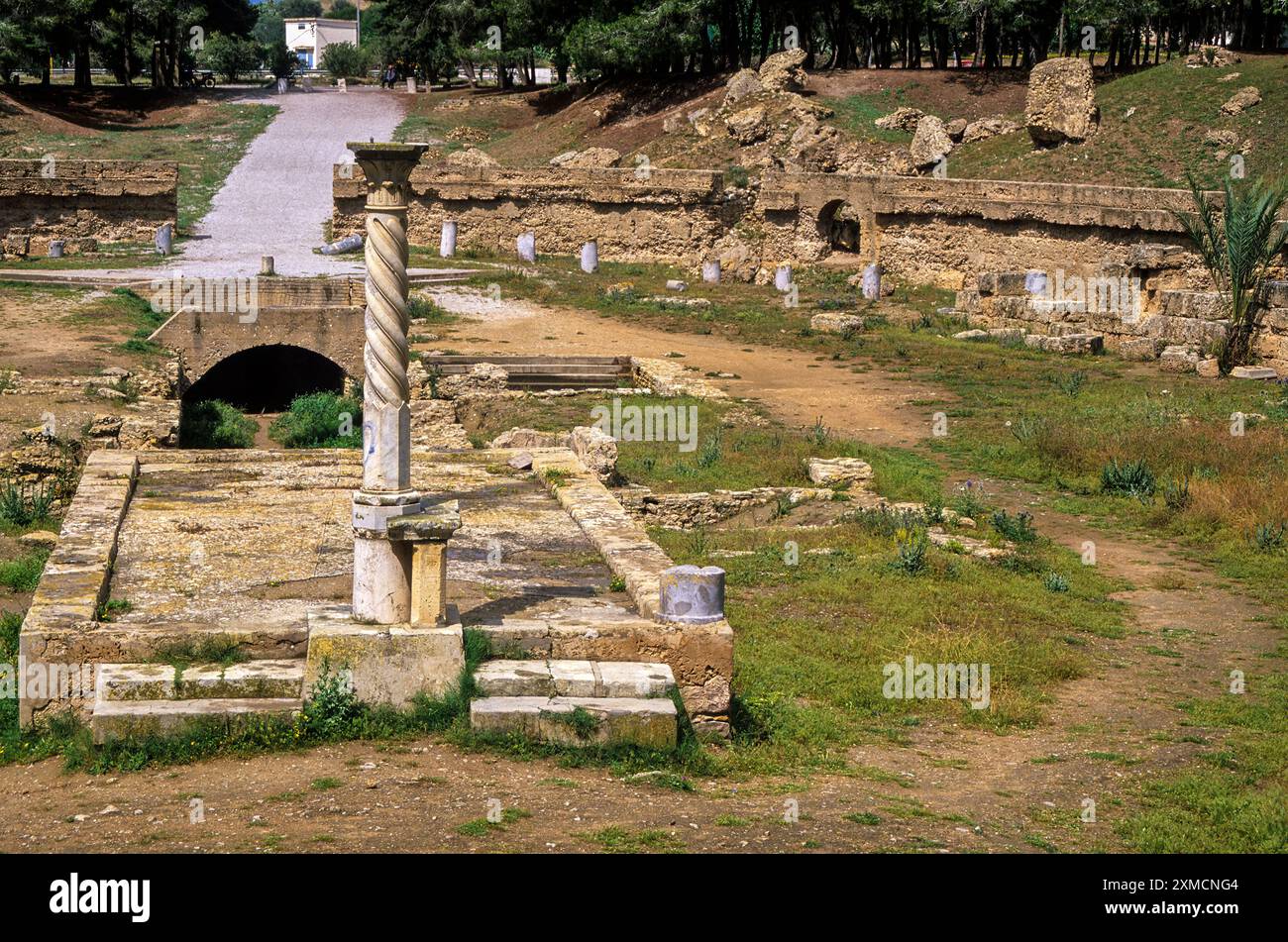 Carthage, Tunisia. Remains of the Roman Arena, Site of the Martyrdom of ...