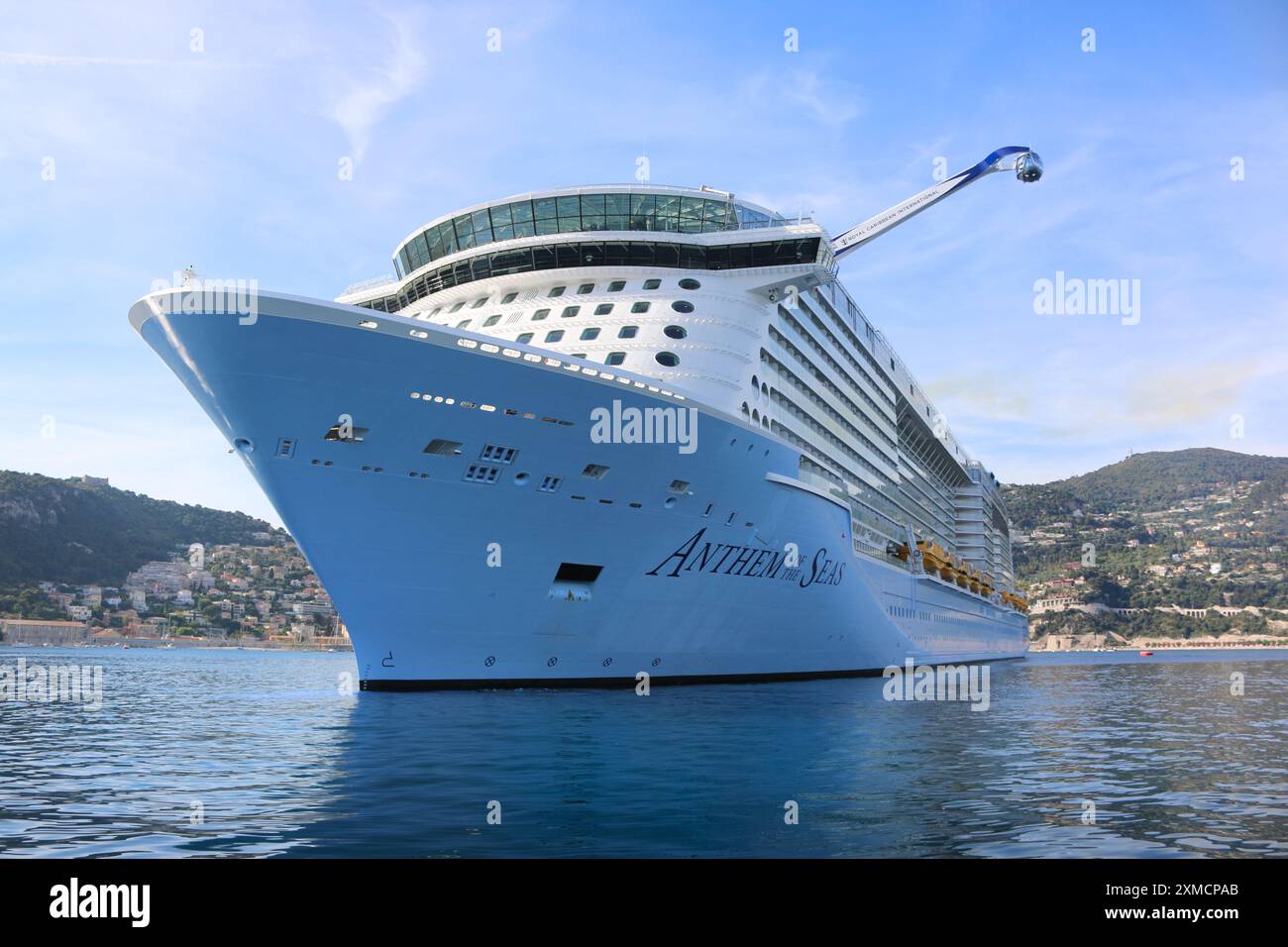 Nice, France : The giant Royal Caribbean's ANTHEM OF THE SEAS in ...