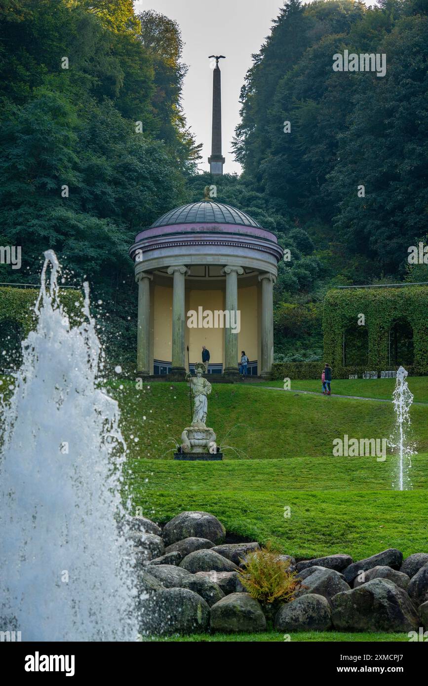 Historic baroque gardens in Kleve, from the 17th century, amphitheatre ...