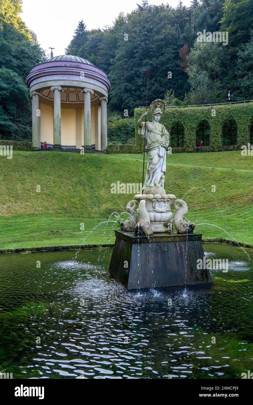 Historic baroque gardens in Kleve, from the 17th century, amphitheatre ...