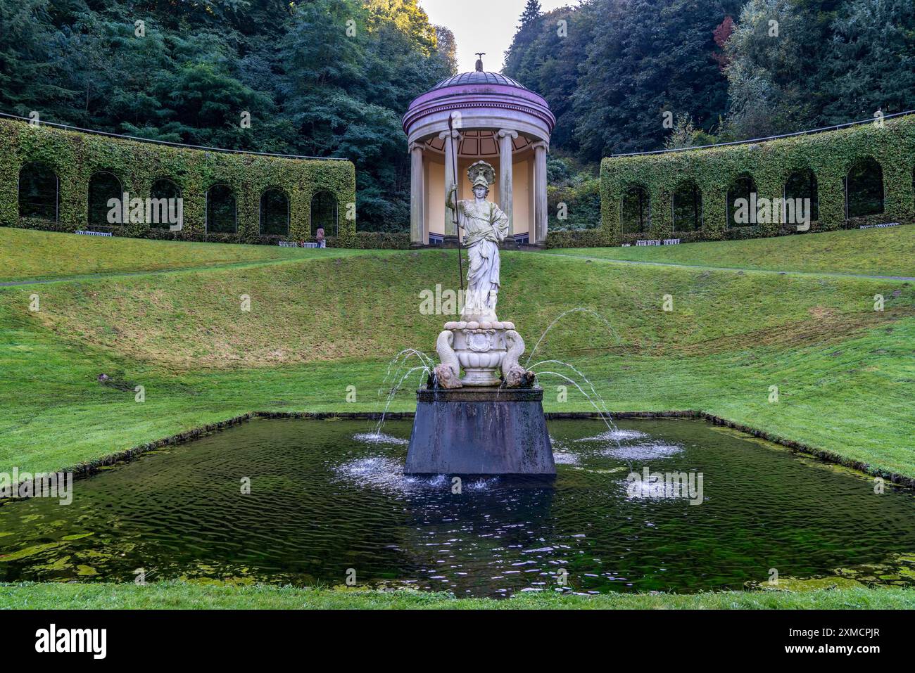 Historic baroque gardens in Kleve, from the 17th century, amphitheatre ...