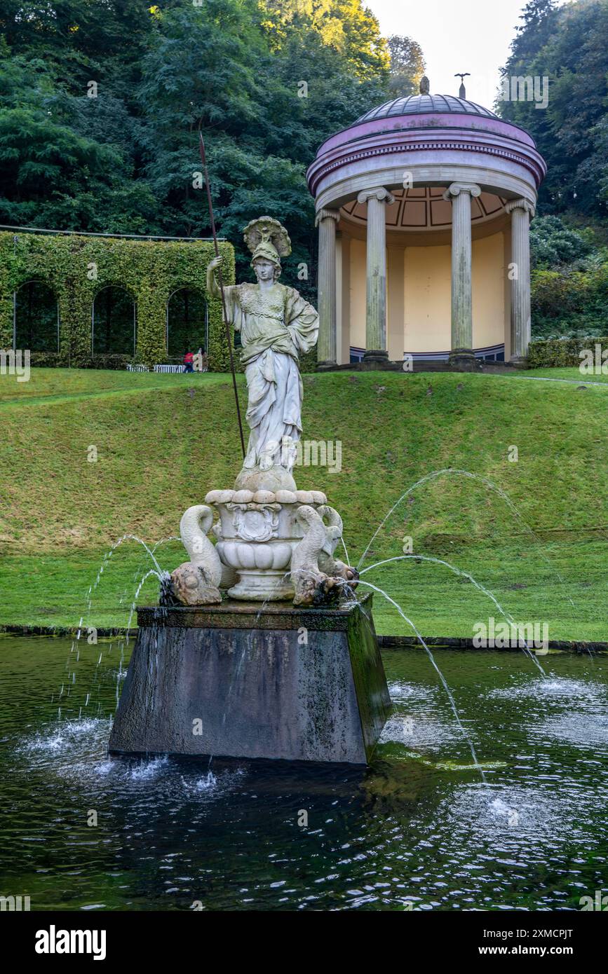 Historic baroque gardens in Kleve, from the 17th century, amphitheatre ...