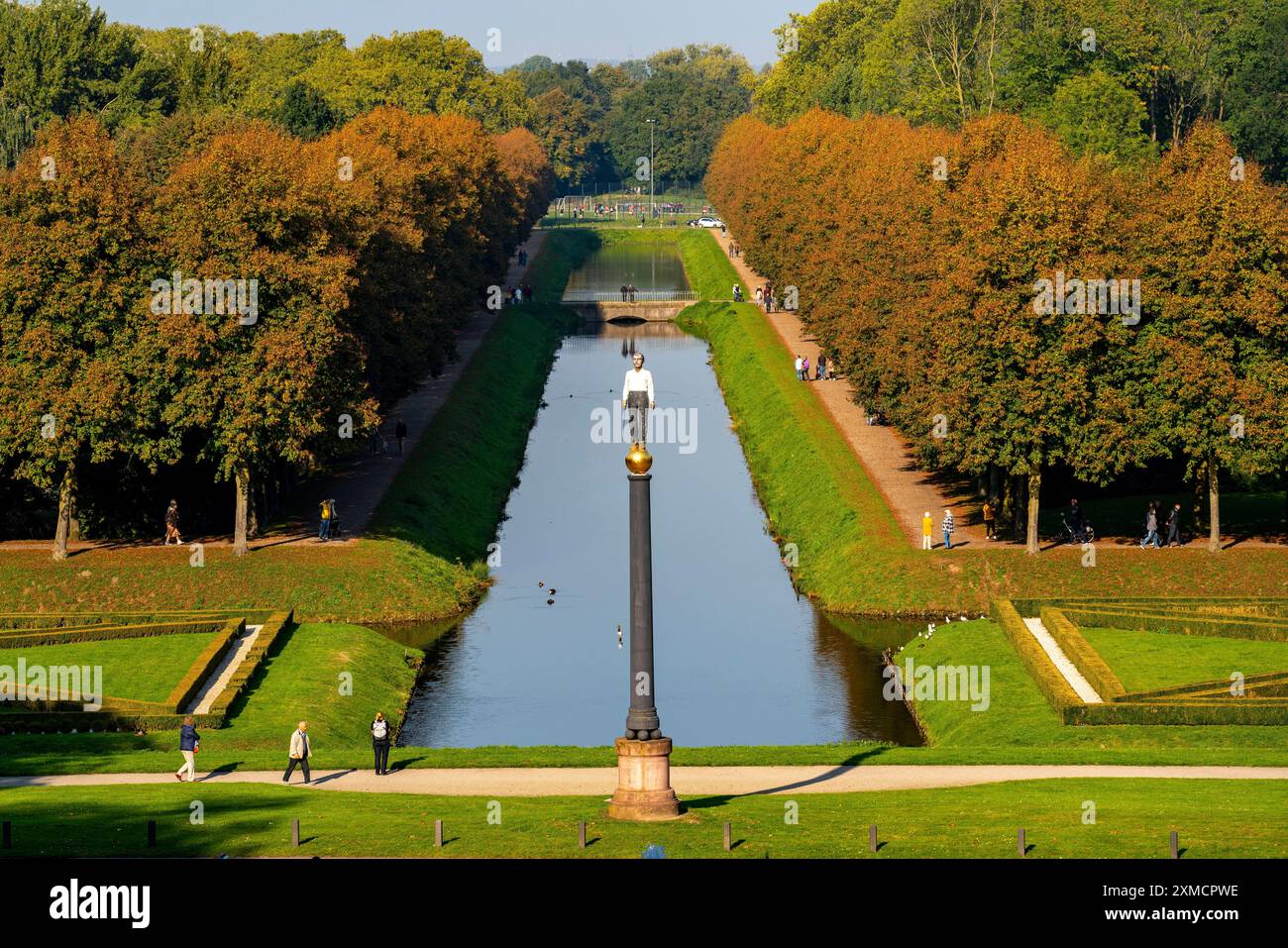 Historic baroque gardens in Kleve, from the 17th century, amphitheatre ...