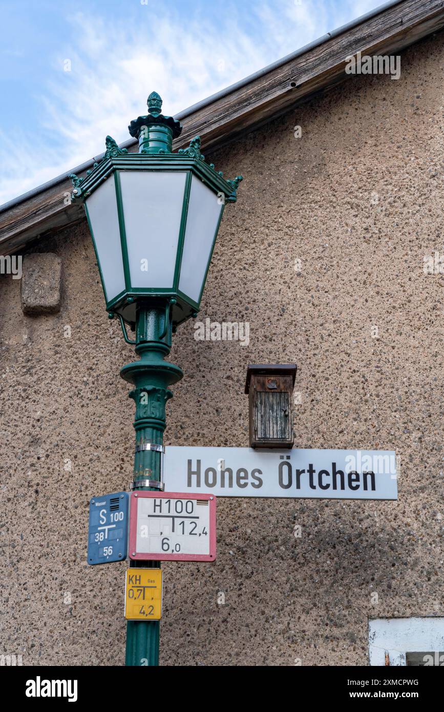 The village of Zons on the left bank of the Lower Rhine, former ...