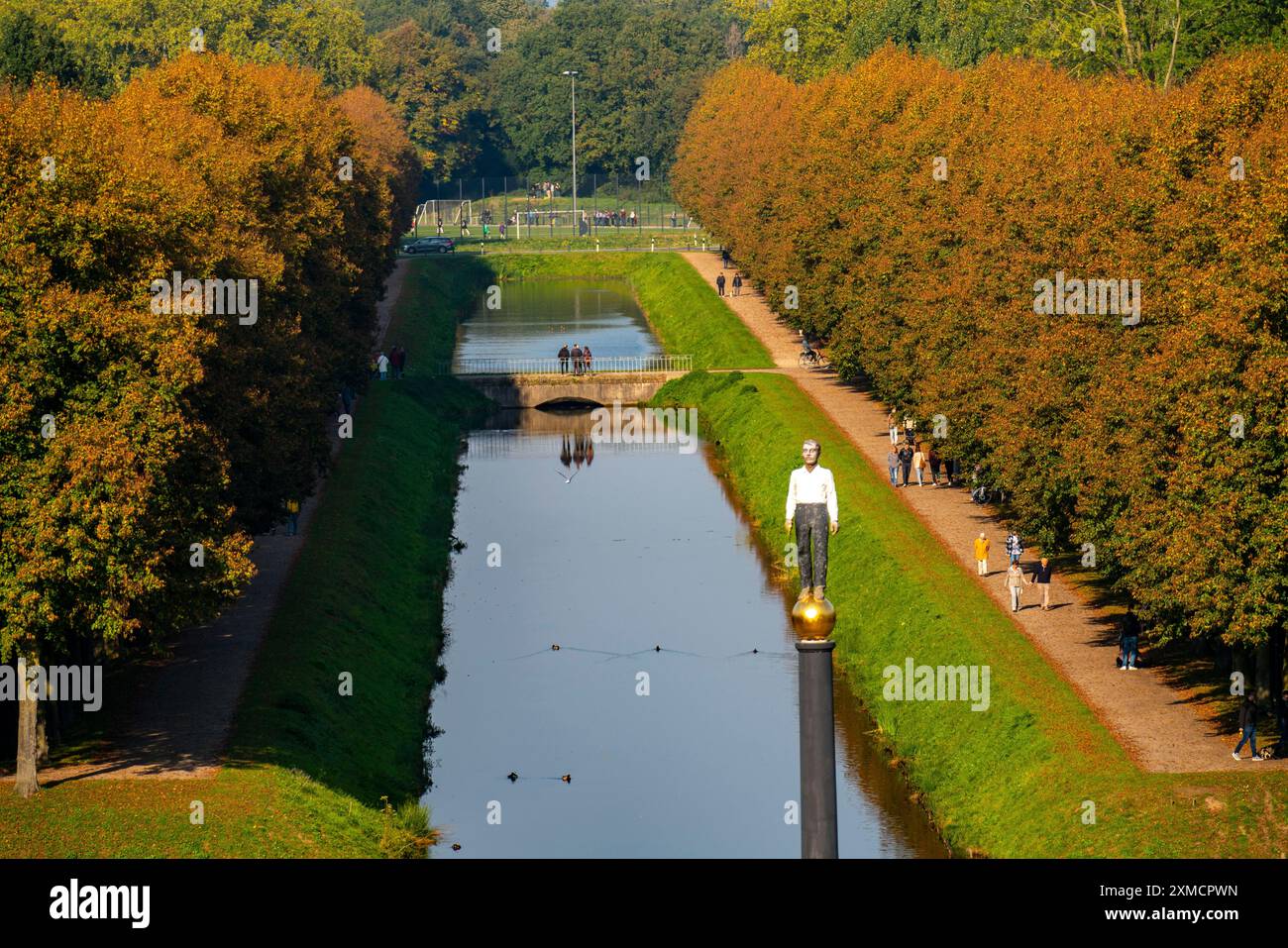 Historic baroque gardens in Kleve, from the 17th century, amphitheatre ...