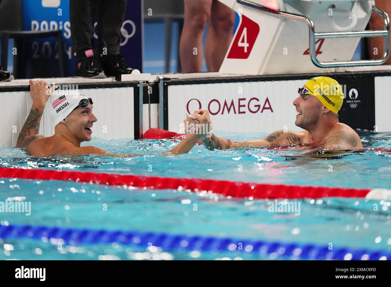 Parigi, France. 27th July, 2024. Caleb Dressel from USA and Kyle ...