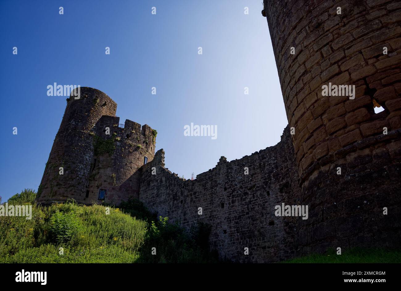 Caldicott Castle basks in the Welsh Summer Sun Stock Photo - Alamy