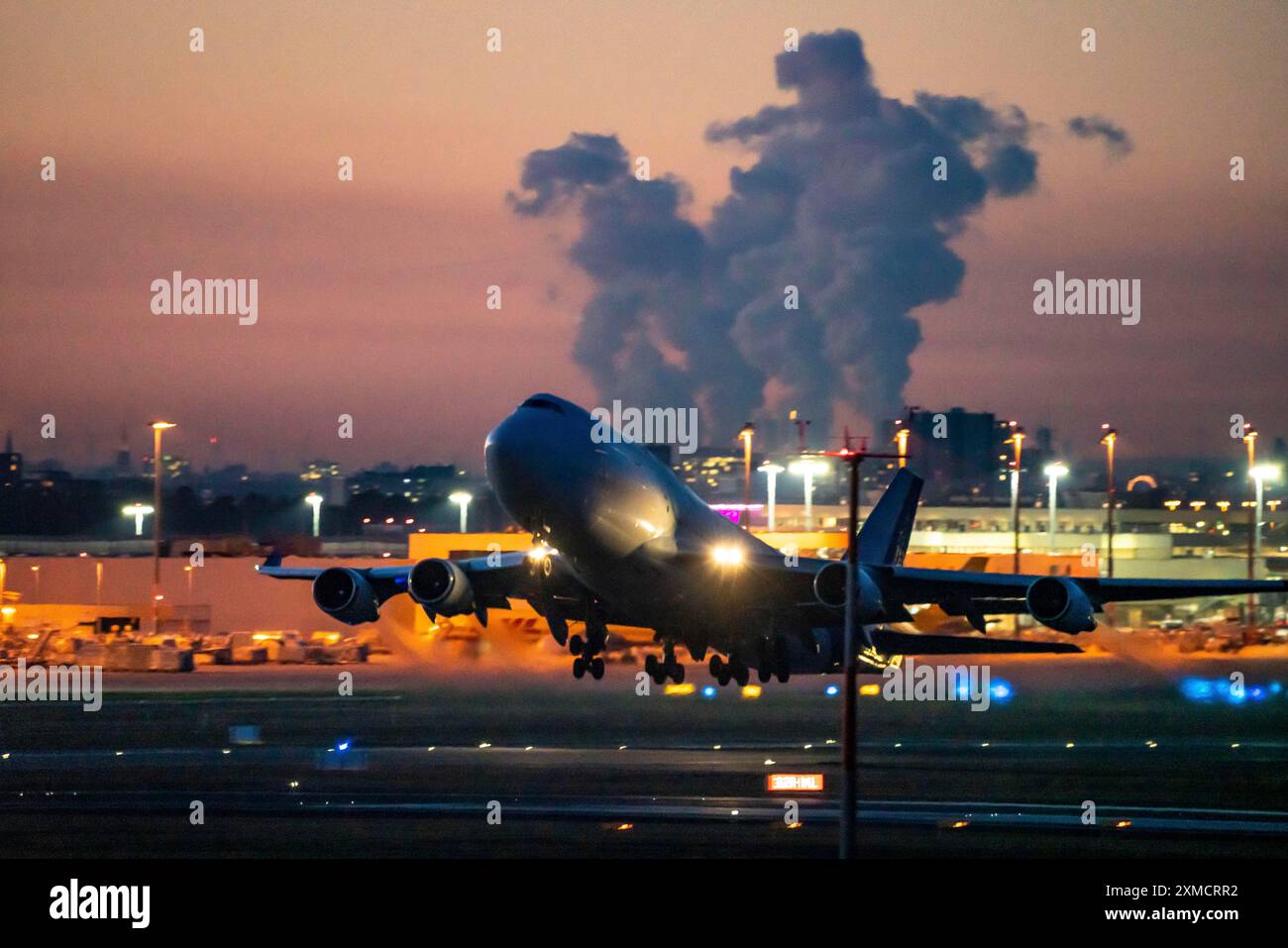 Boeing 747-400, cargo version, of the Moldovan charter airline Terra ...