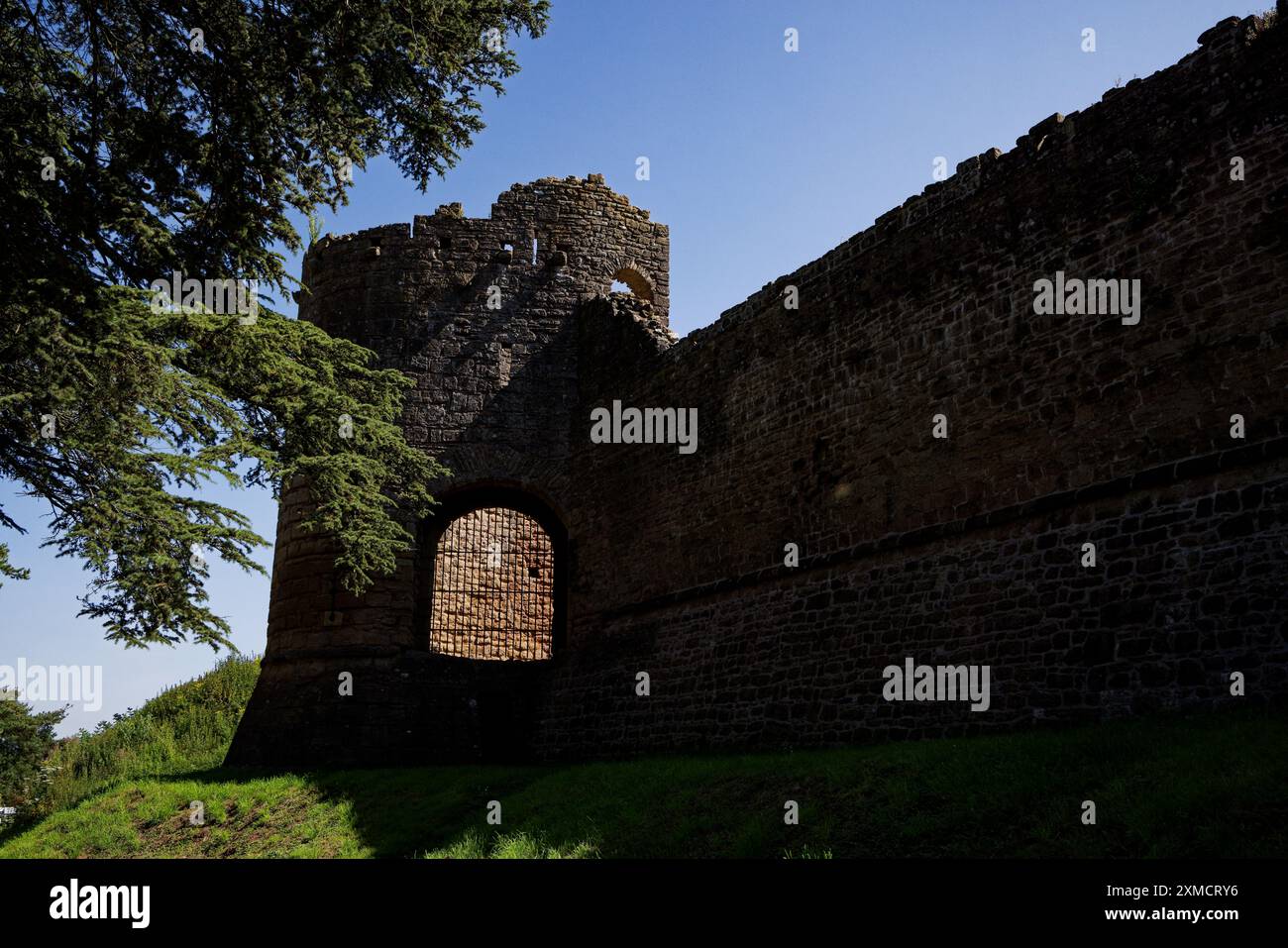 Caldicott Castle basks in the Welsh Summer Sun Stock Photo - Alamy