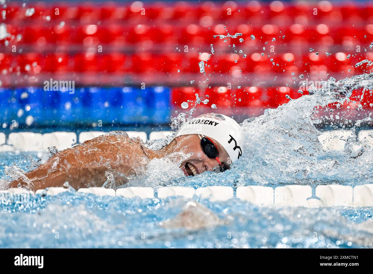 Paris, France. 27th July, 2024. Katie Ledecky of United States of ...