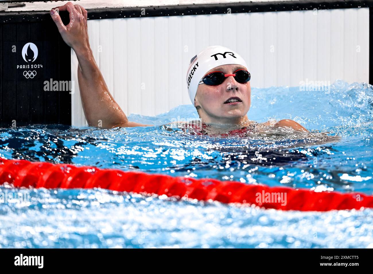 Paris, France. 27th July, 2024. Katie Ledecky of United States of ...