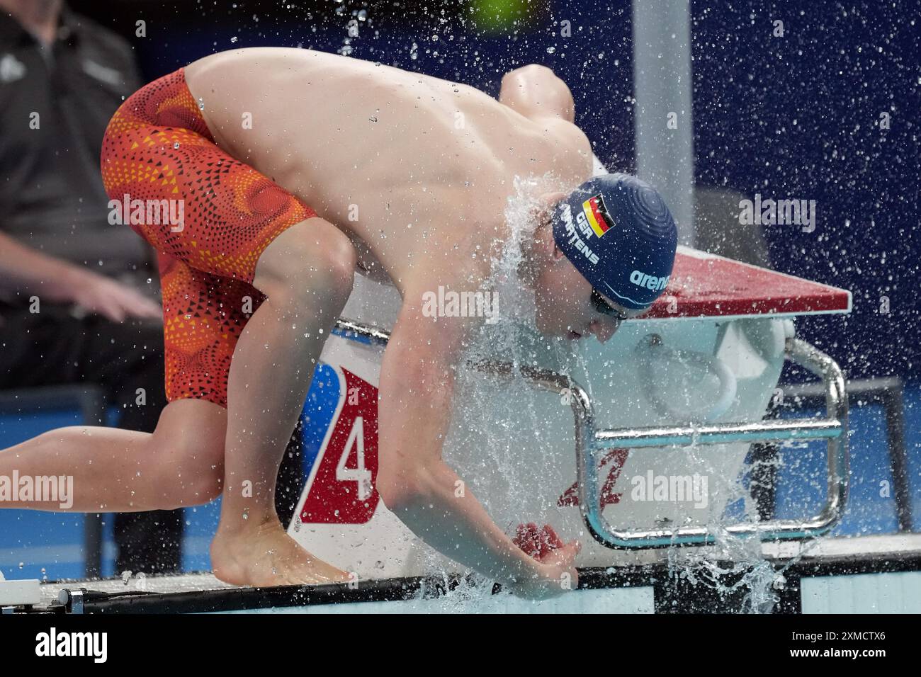 Parigi, France. 27th July, 2024. Lukas Martens from Germany in action ...