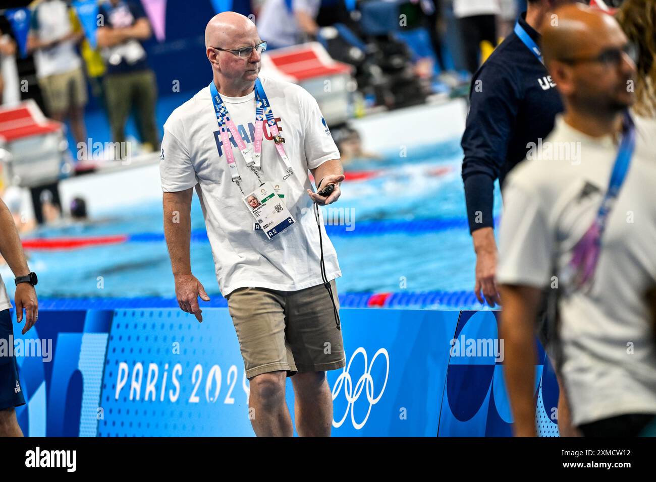 Paris, France. 27th July, 2024. Bob Bowman, coach during the Paris 2024 ...