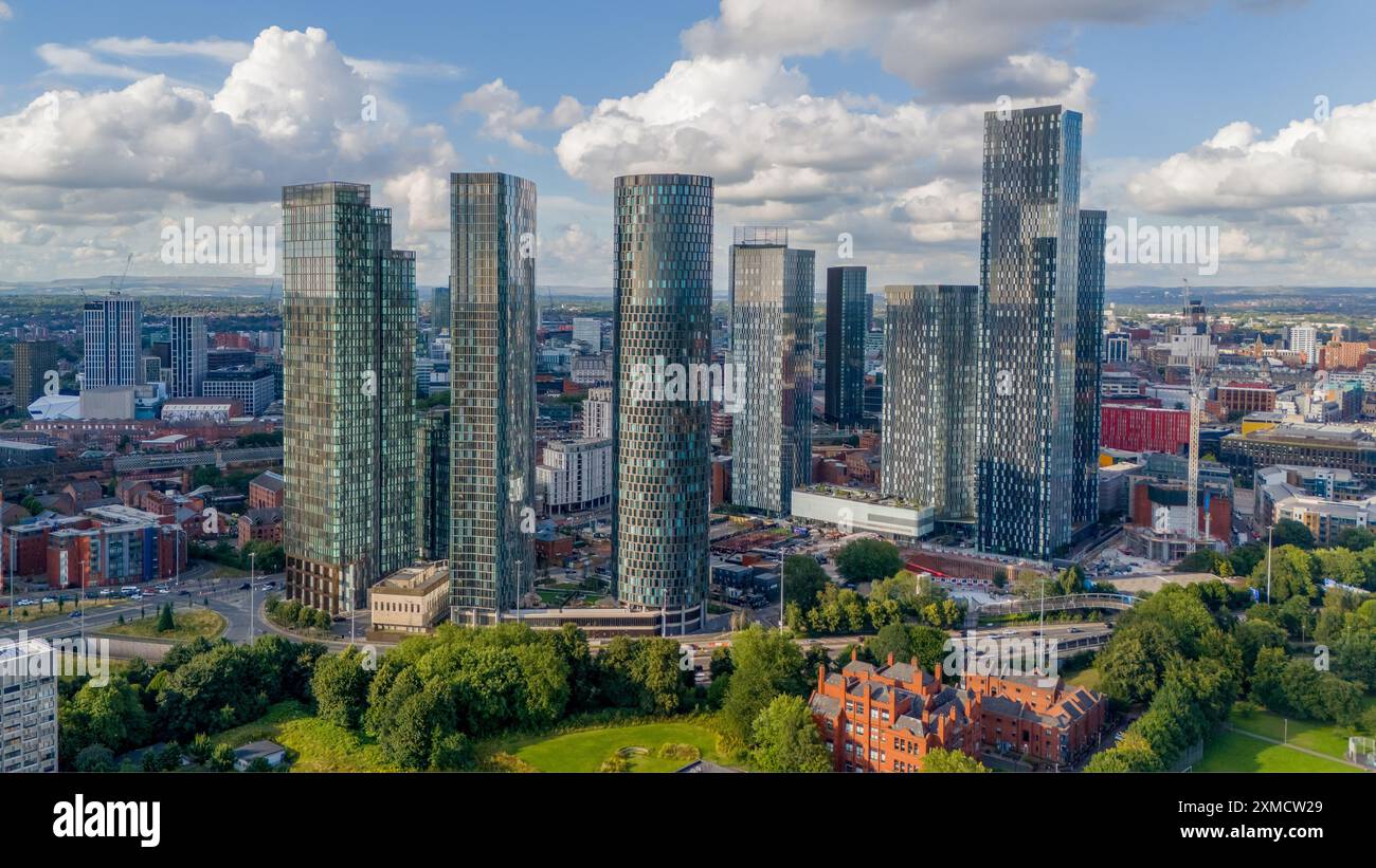 Manchester City Centre, England, United Kingdom, modern developments ...