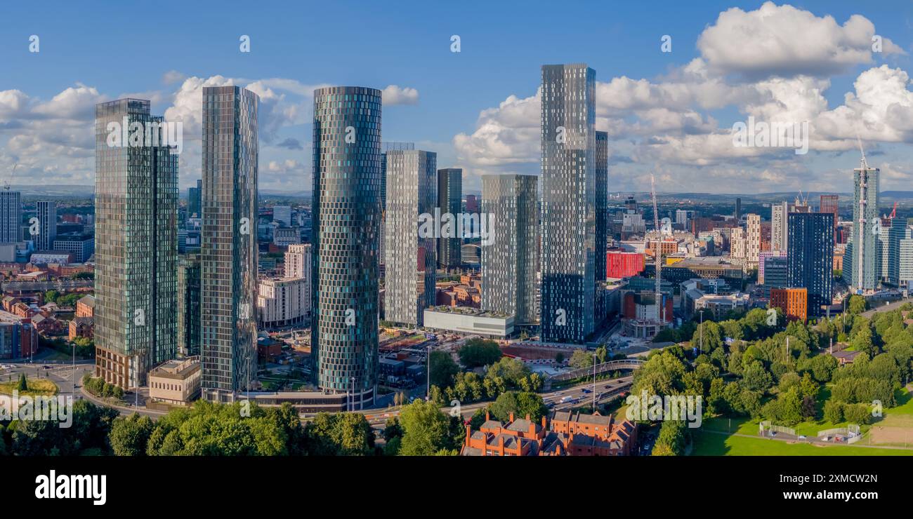 Manchester City Centre, England, United Kingdom, modern developments ...