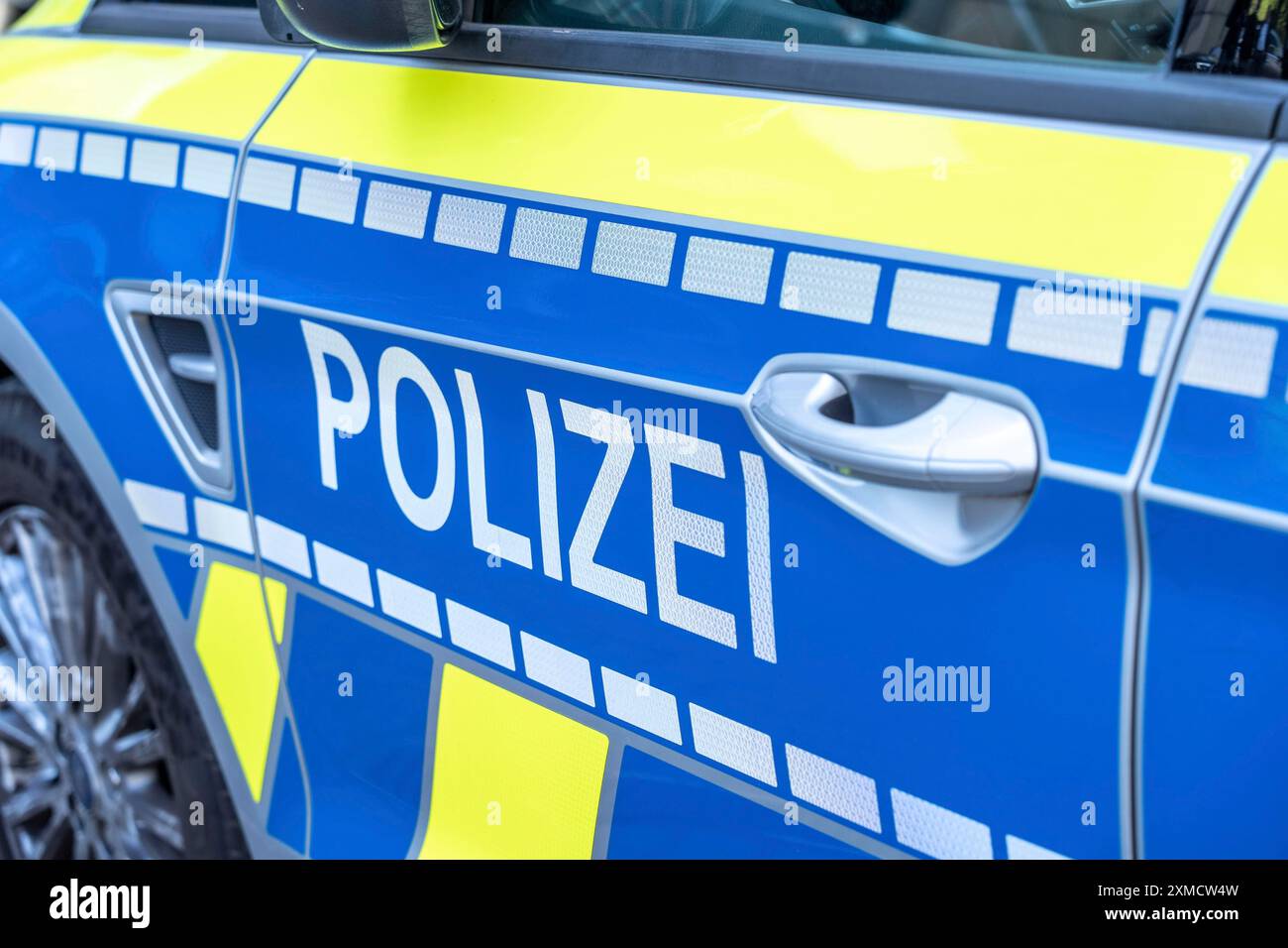 Police, police car, inscription on a patrol car, symbolic image Stock ...