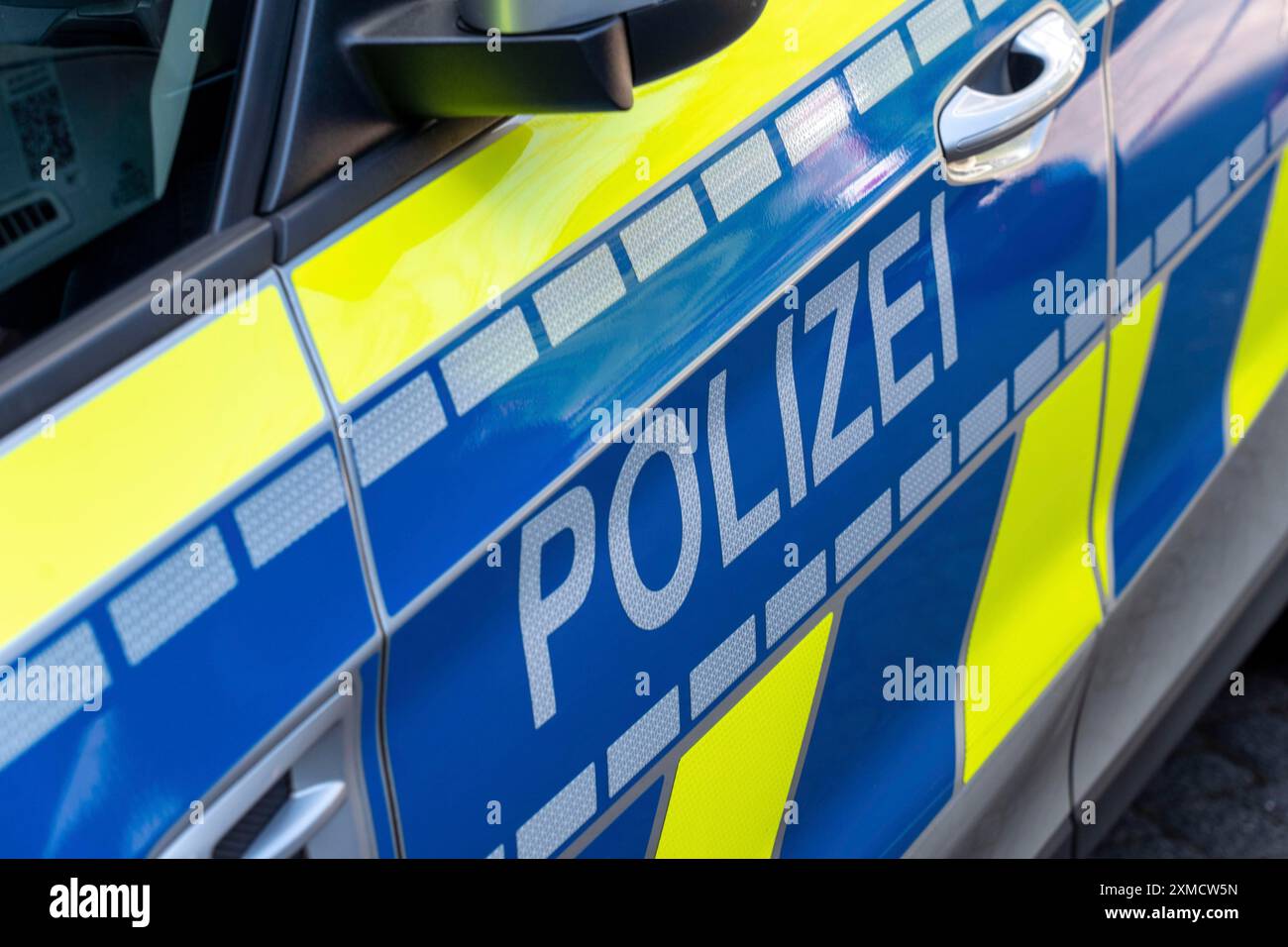Police, police car, inscription on a patrol car, symbolic image Stock ...