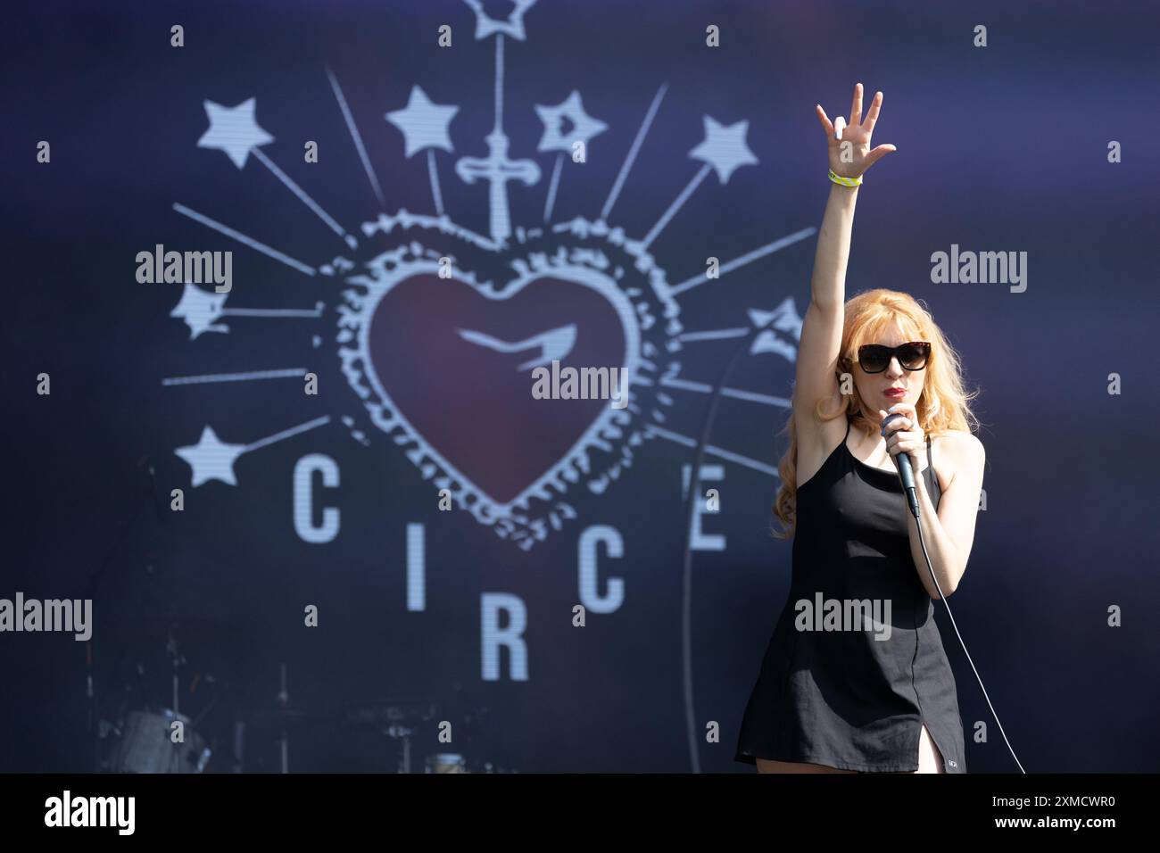 London, UK. Saturday July 27th, 2024. British singer Circe (Alexa Povey ...