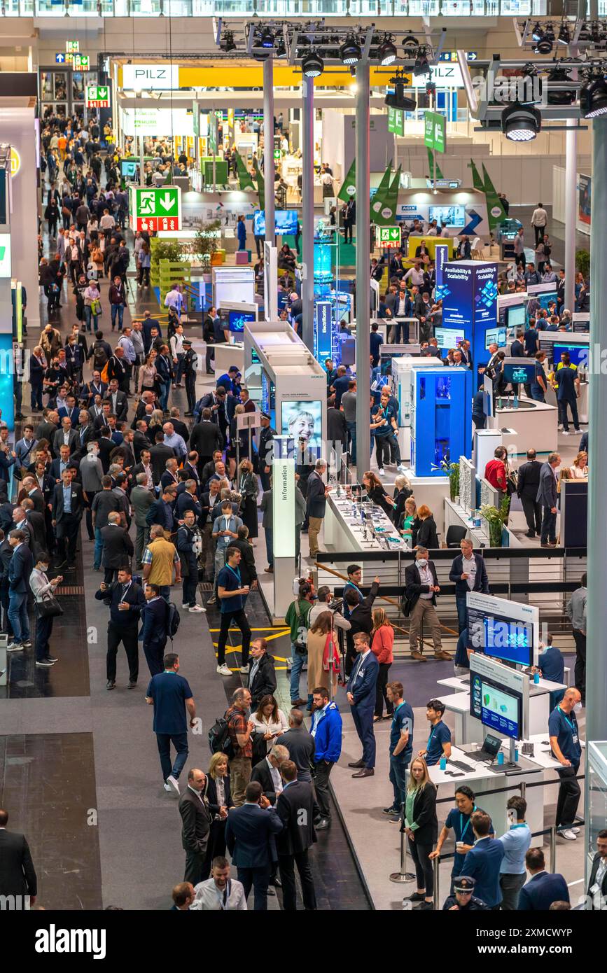 First day at Hannover Messe 2022, industrial trade fair, after a 2-year ...