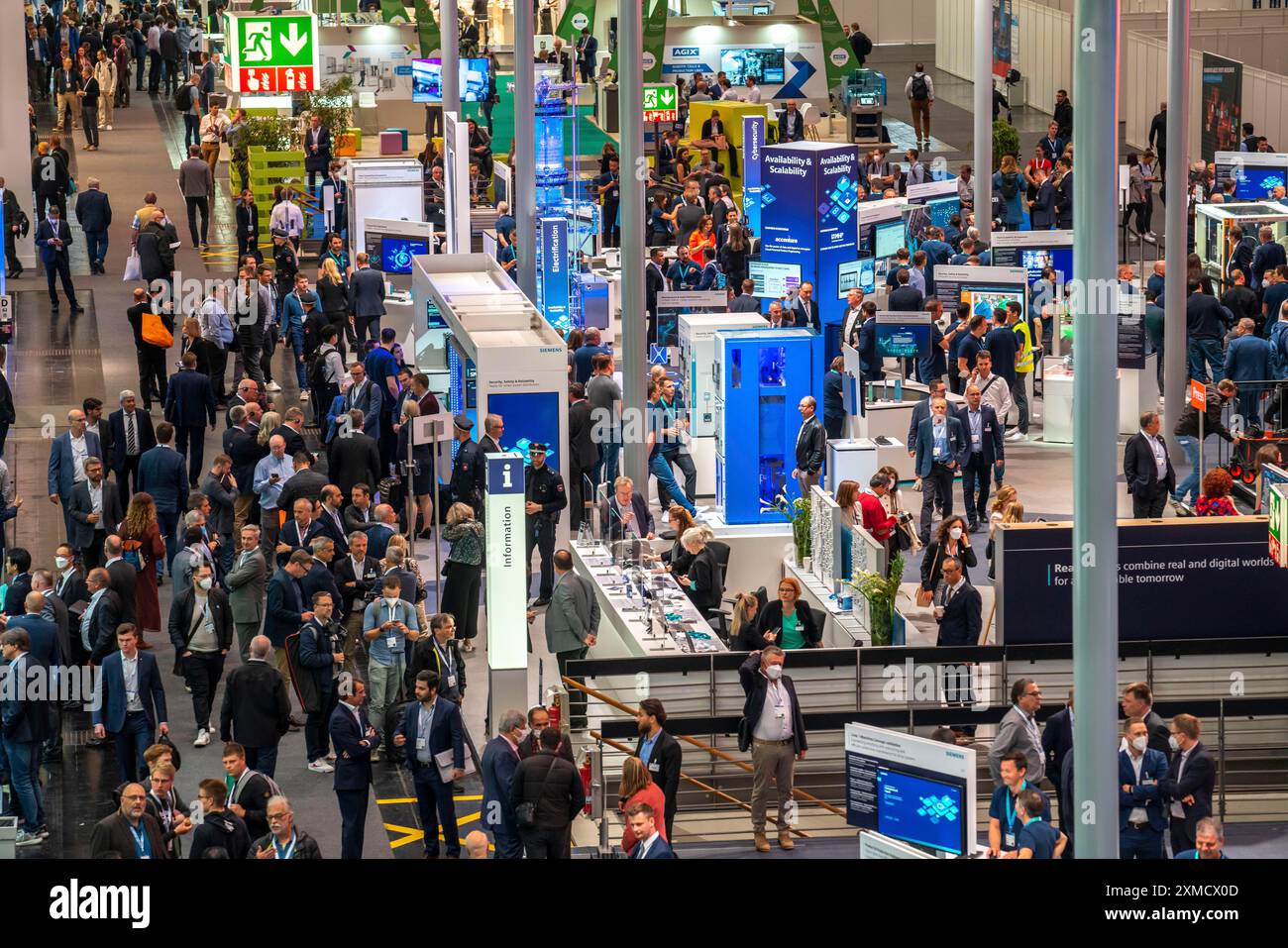 First day at Hannover Messe 2022, industrial trade fair, after a 2-year ...