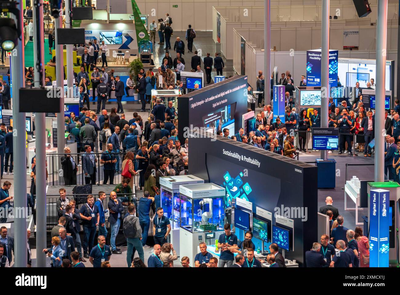 First day at Hannover Messe 2022, industrial trade fair, after a 2-year ...