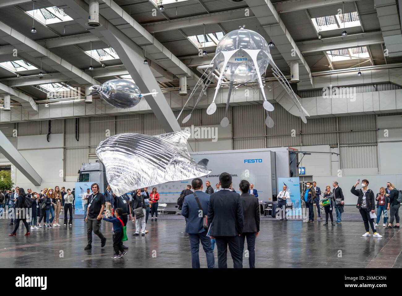 Mechanical flying objects, filled with helium, controlled by fine ...