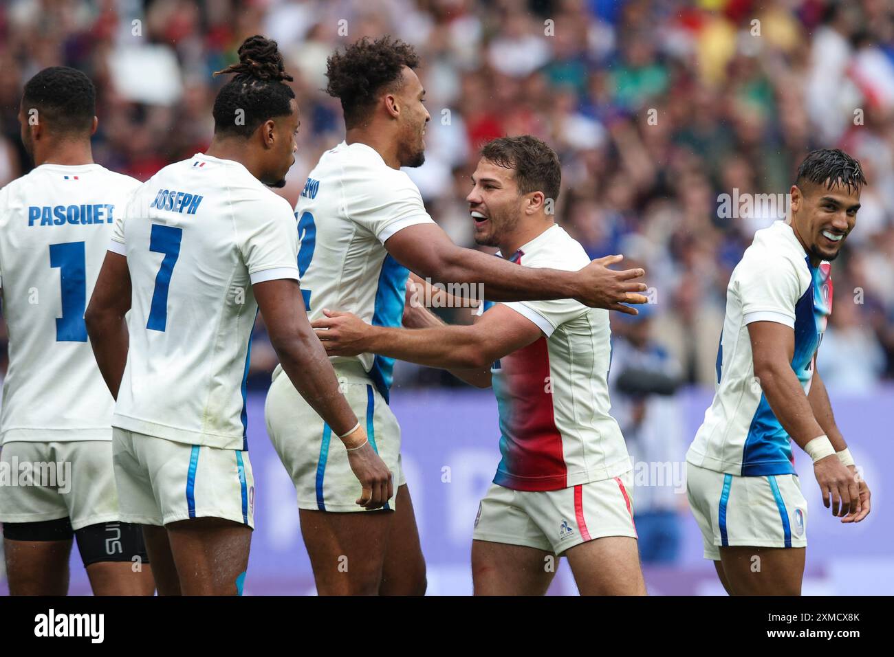 PARIS, FRANCE. 27th July, 2024. Jordan Sepho of France celebrates ...