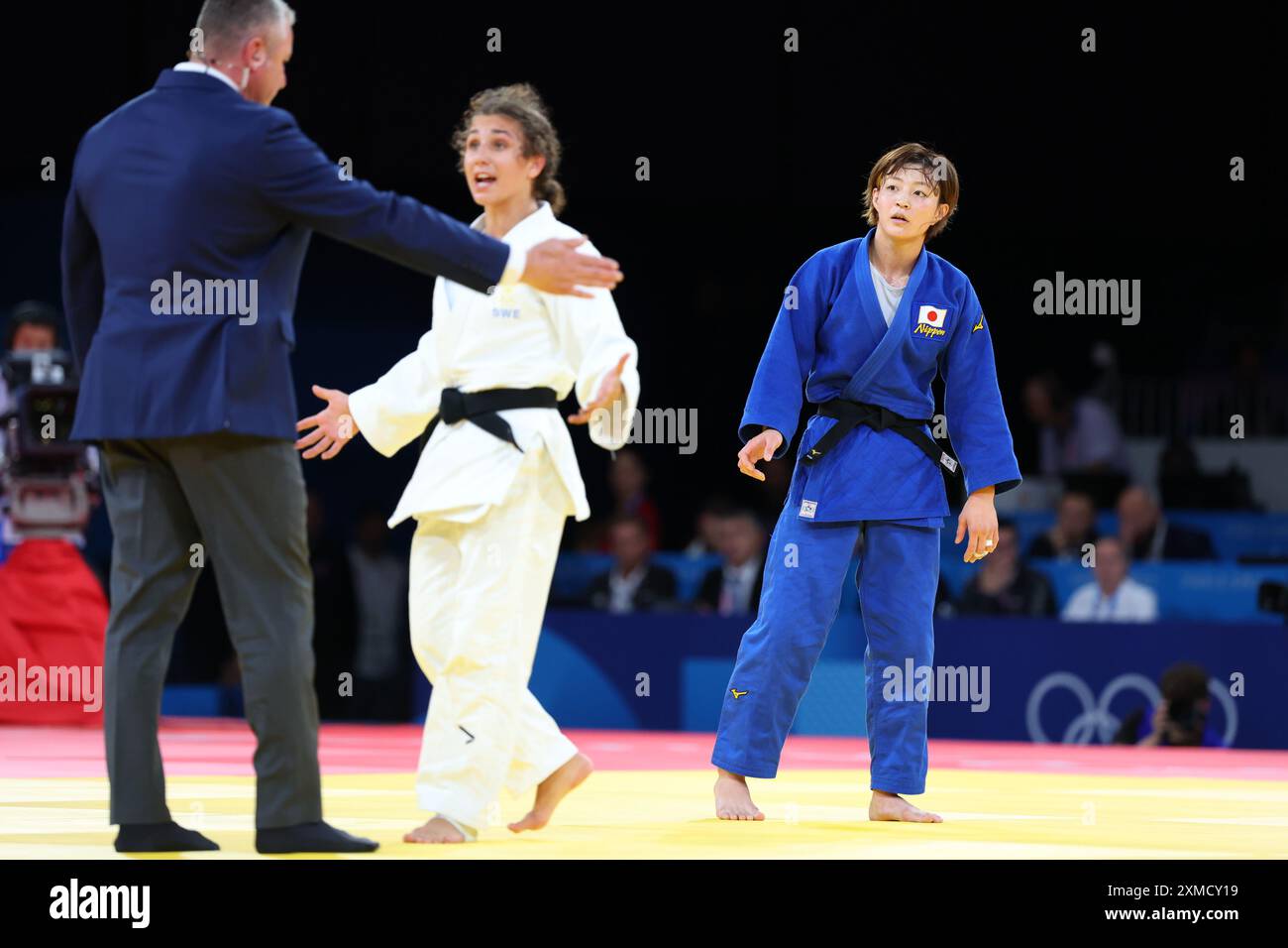 Paris, France. 27th July, 2024. (L to R) Tara BABULFATH (SWE), Natsumi ...