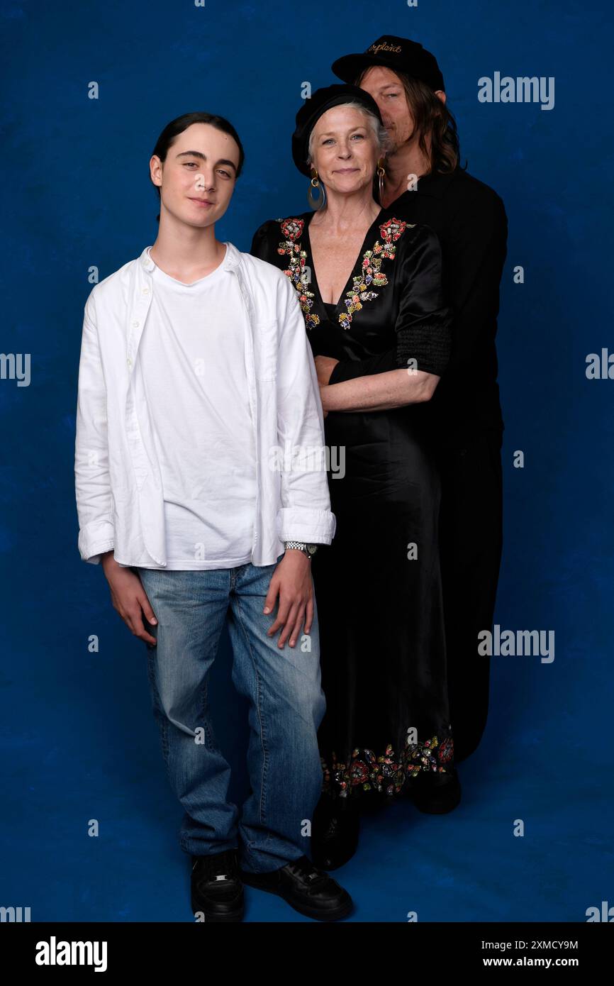 Louis Puech Scigliuzzi, from left, Melissa McBride, and Norman Reedus ...