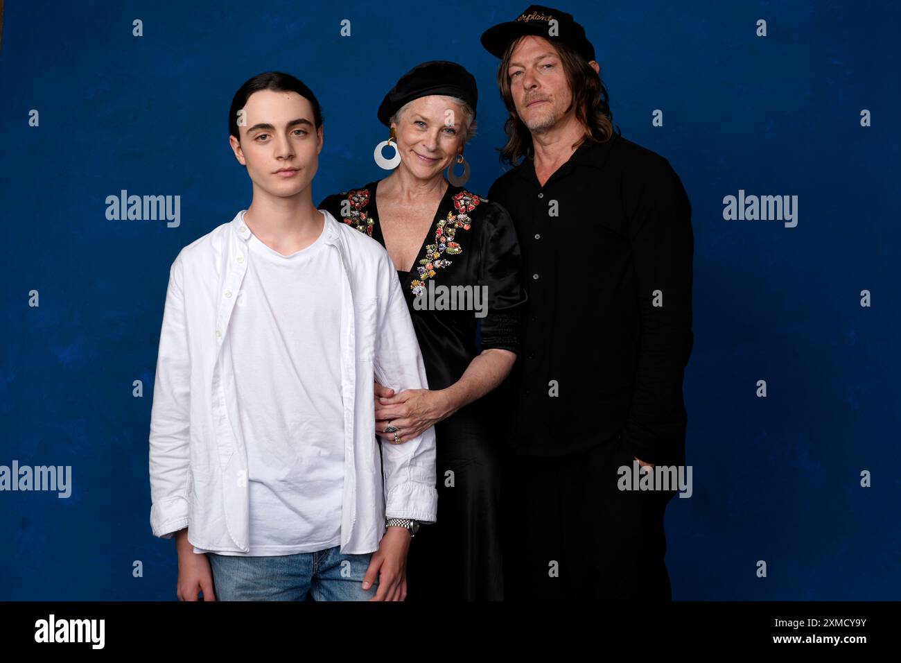 Louis Puech Scigliuzzi, from left, Melissa McBride, and Norman Reedus ...