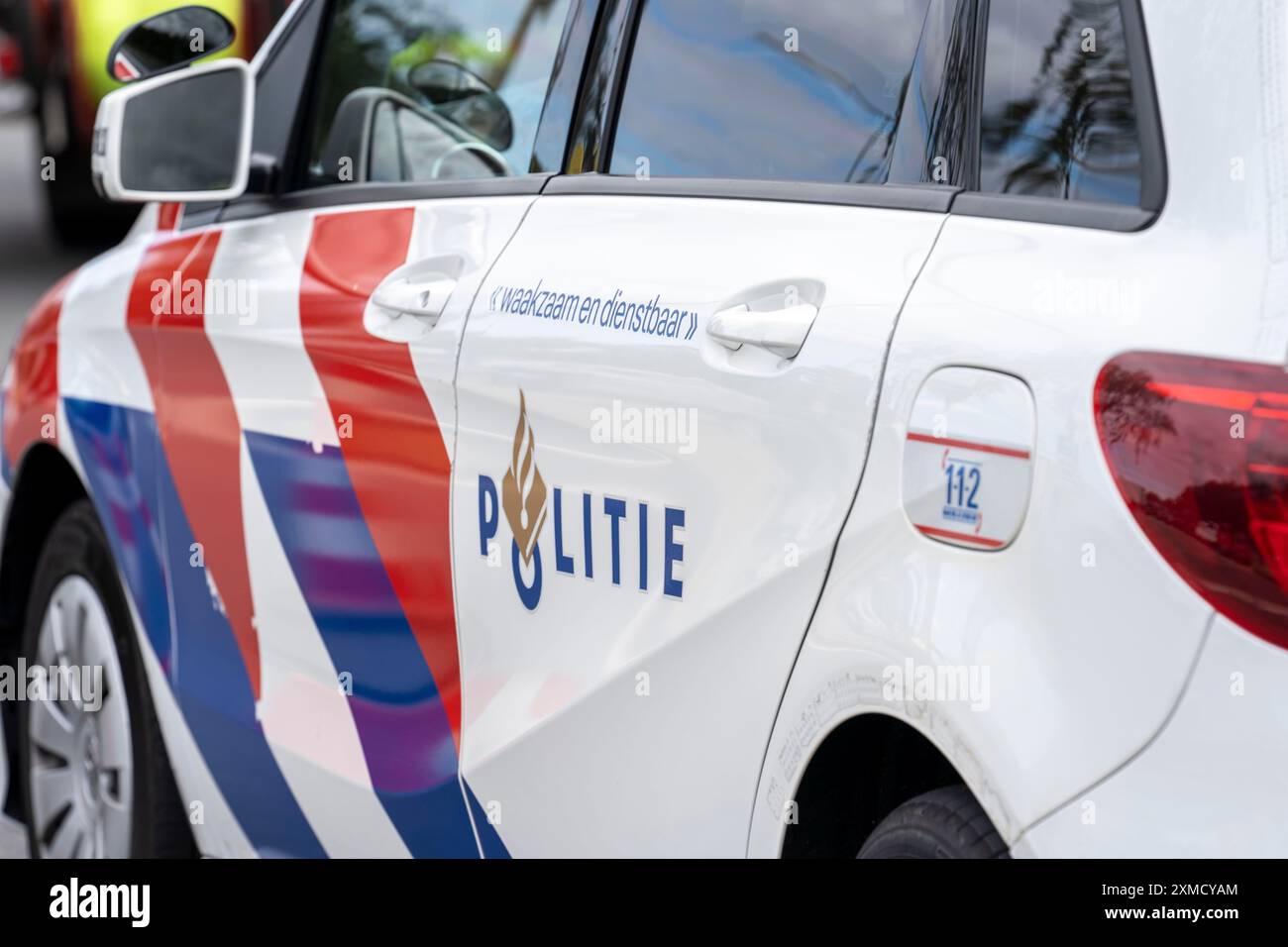 Patrol car of the Dutch police Politie Stock Photo - Alamy