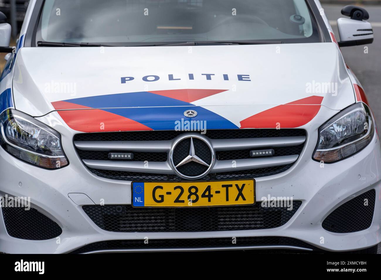 Patrol car of the Dutch police Politie Stock Photo - Alamy