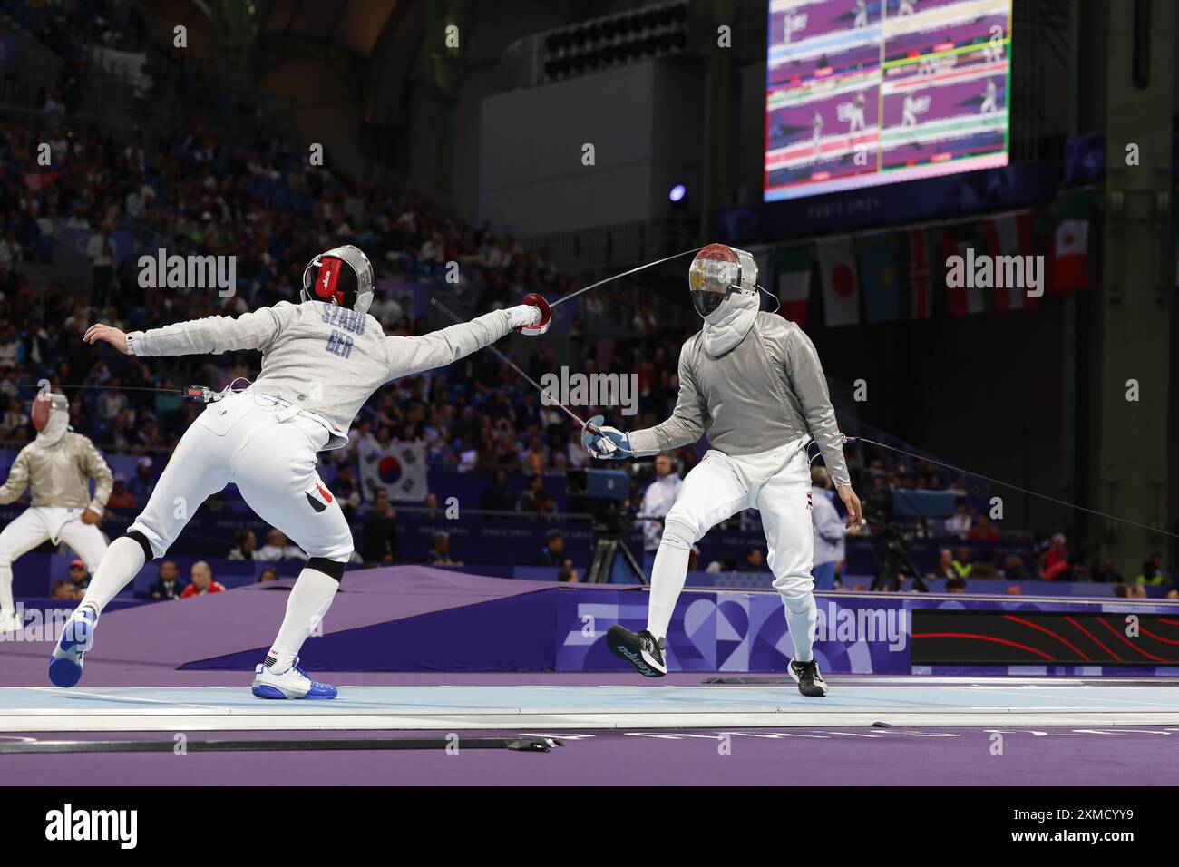 SZABO Matyas of Germany, ELSISSY Ziad of Egypt, Men's Sabre Individual ...