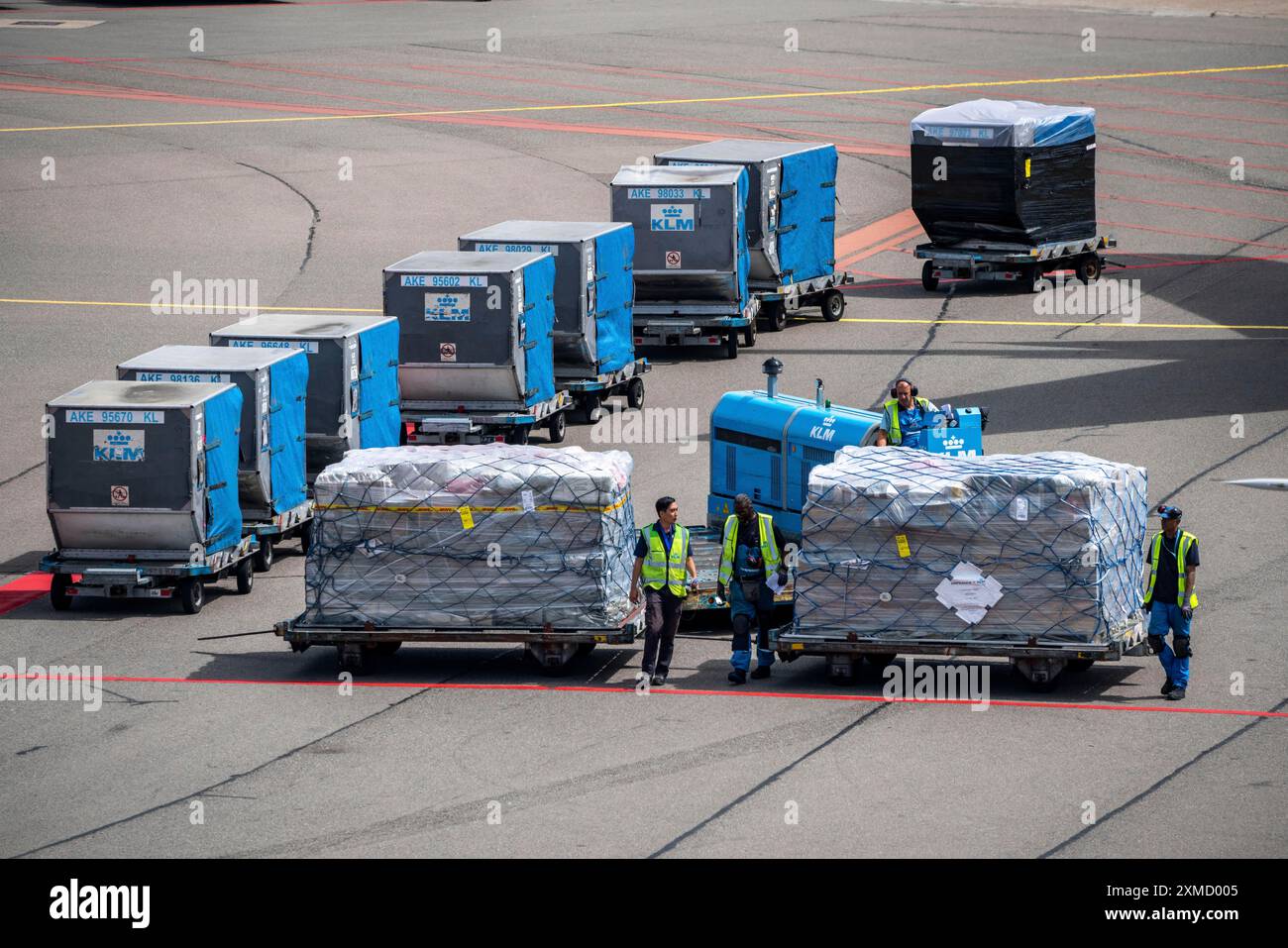 Amsterdam Airport Schiphol, aircraft at terminal, Gates D, check-in ...