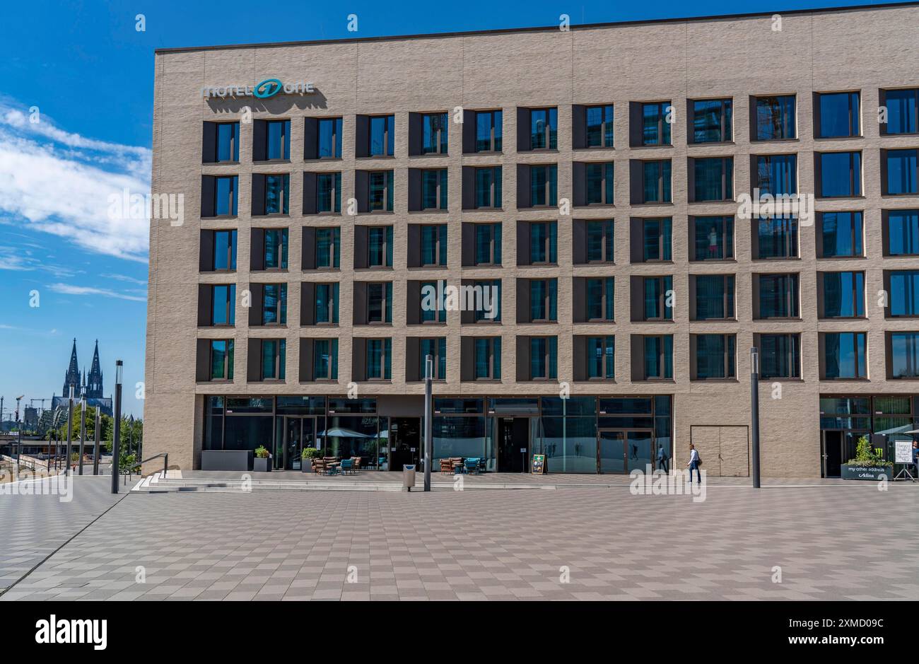 New construction of the Mote-One Hotel at the Cologne Trade Fair Centre ...