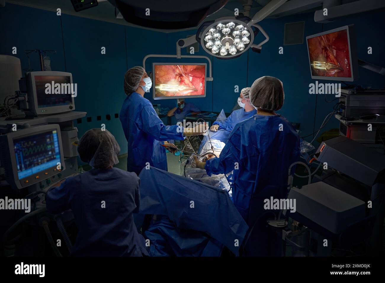 Endoscopic operation in surgery room hi-res stock photography and ...