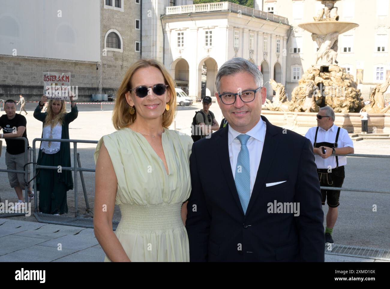 Eröffnung der Salzburger Festspiele 2024, am 26.07.2024. Das Bild zeigt ...